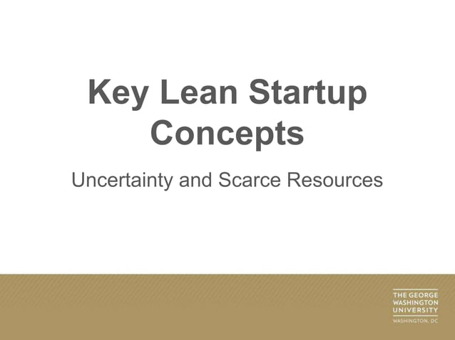 Lean startup, customer development, and the business model canvas | PPTX