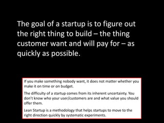 Lean Startup Key Concepts Overview | PDF