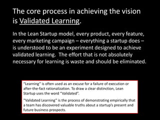 Lean Startup Key Concepts Overview | PDF | Startups | Business
