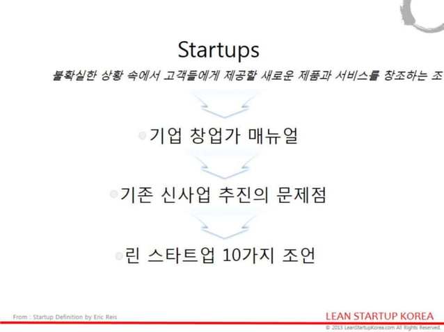 Lean startupkorea seminar2 | PPT