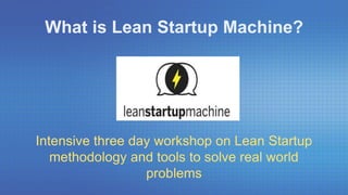 Lean Startup Machine Napoli Experiment Board | PPT