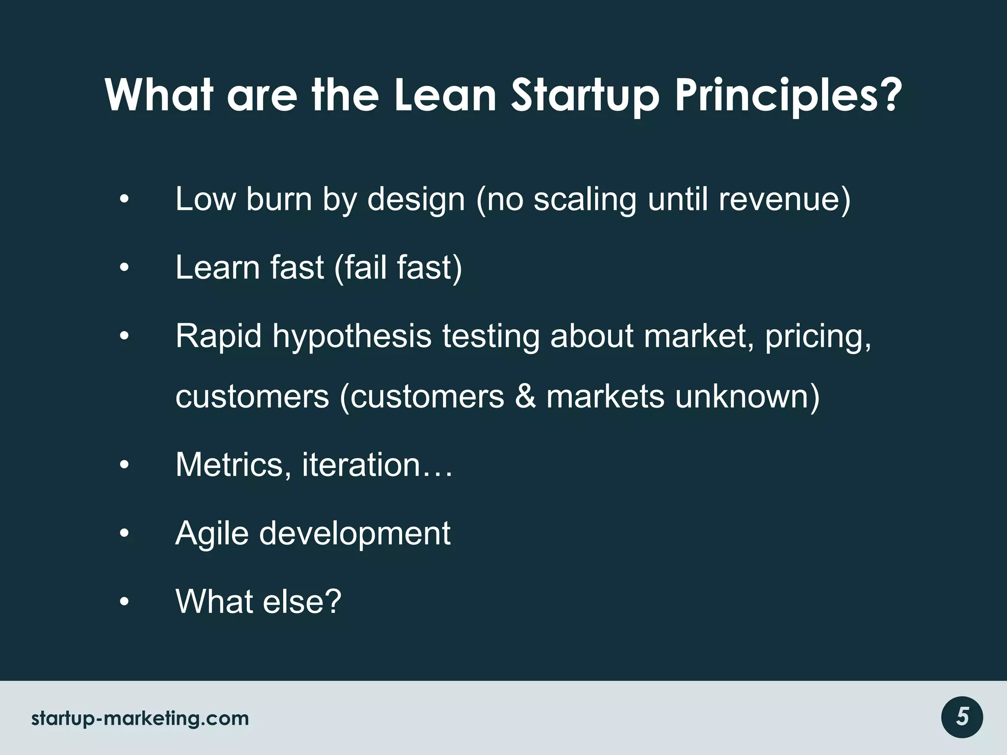 Lean startup marketing | PPTX