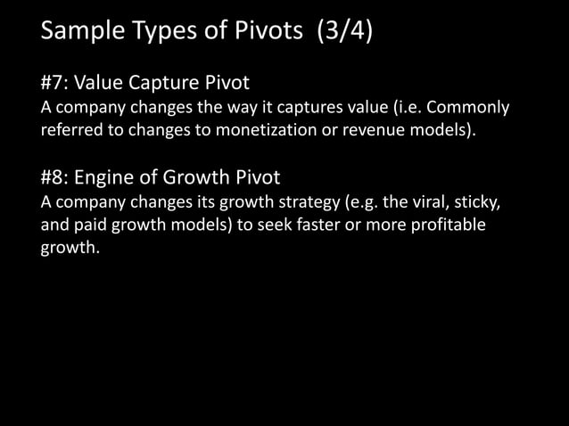 Lean startup - what is pivot | PDF