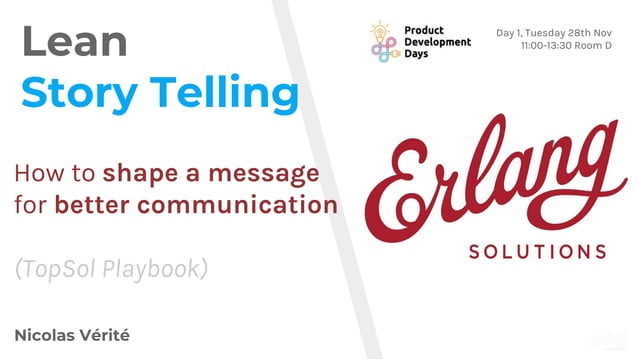 Lean Story Telling, PDD 2017 | PPT