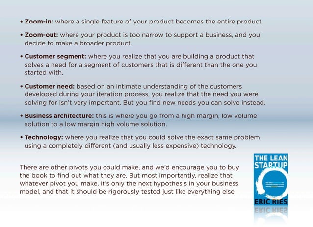 The Lean Startup - Visual Summary | PDF