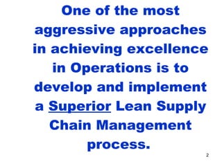 Lean Supply Chain Clear Path. | PPT
