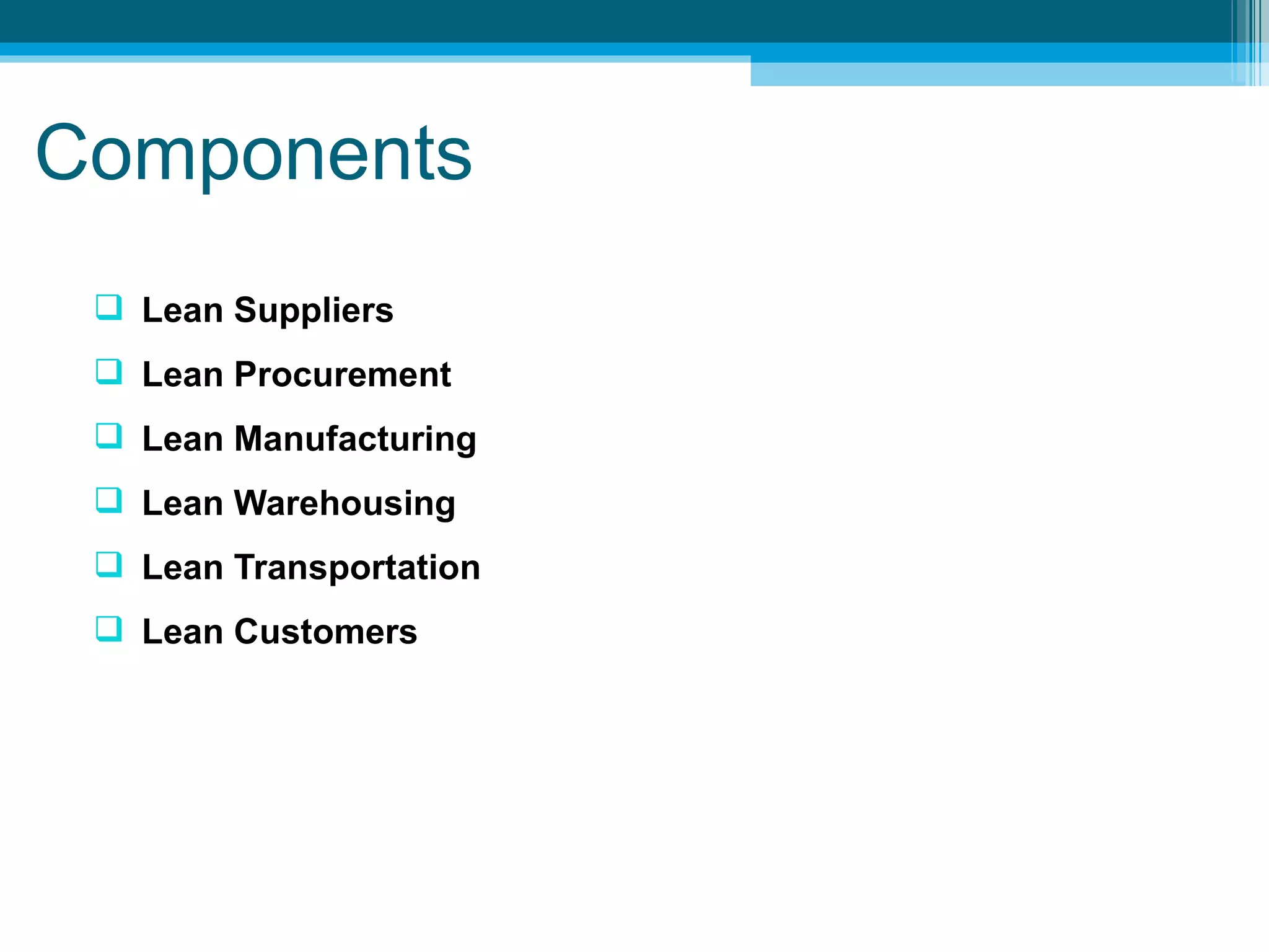 Lean Supply Chains Sample | PPT