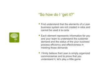 Lean system "Connect the Dots" game | PPTX