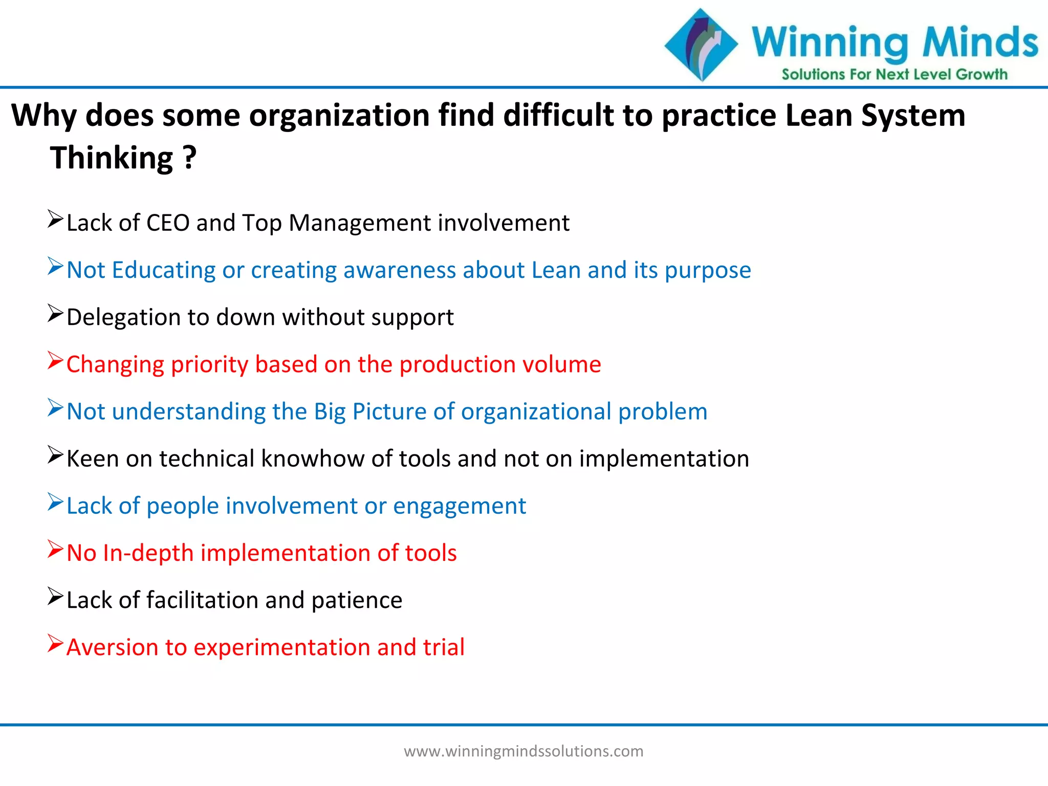 Holistic Lean system thinking approach for business profitability | PPT