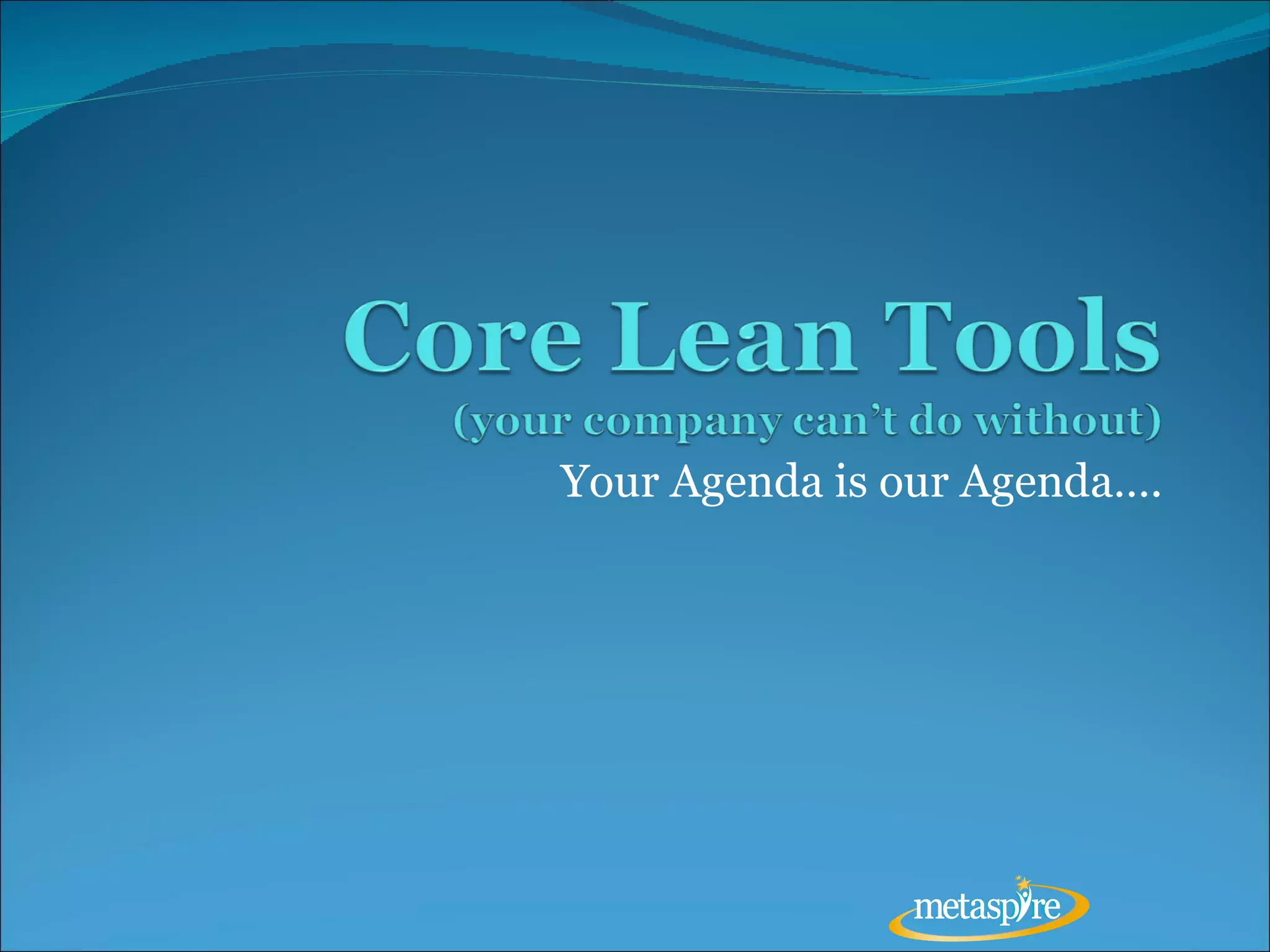 Core Lean Tools | PPT