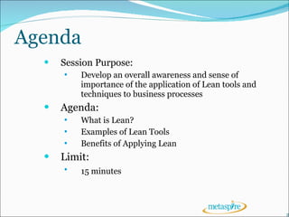 Core Lean Tools | PPT