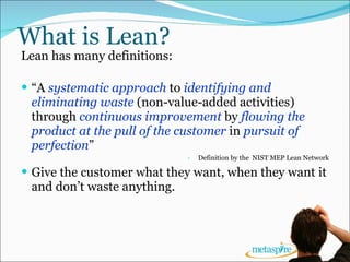 Core Lean Tools | PPT