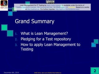 Lean testing | PPT