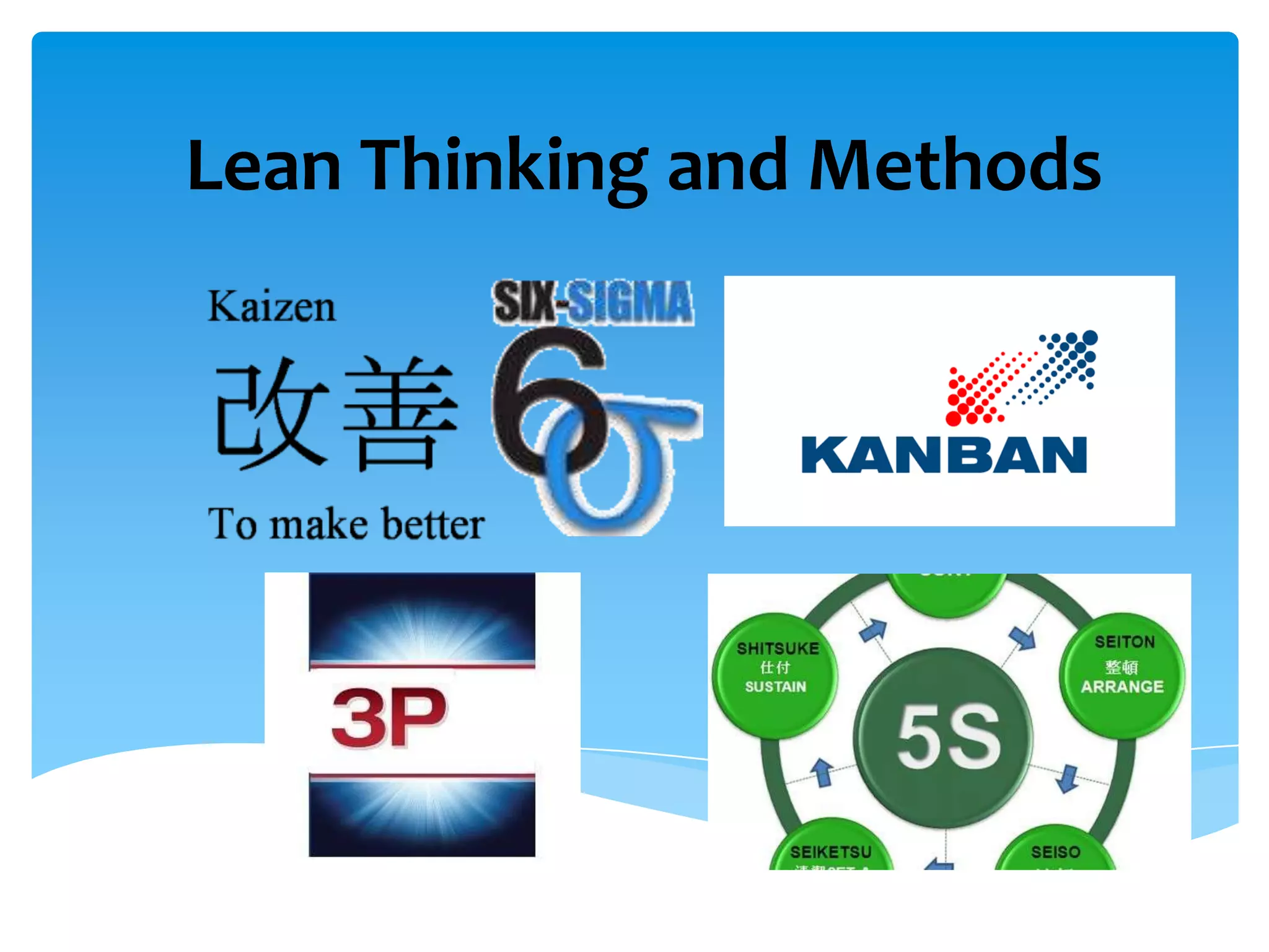 Lean thinking and methods | PPTX