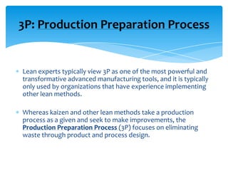 Lean thinking and methods | PPTX