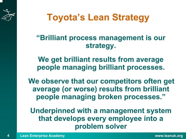 Lean Thinking for the NHS | PPT