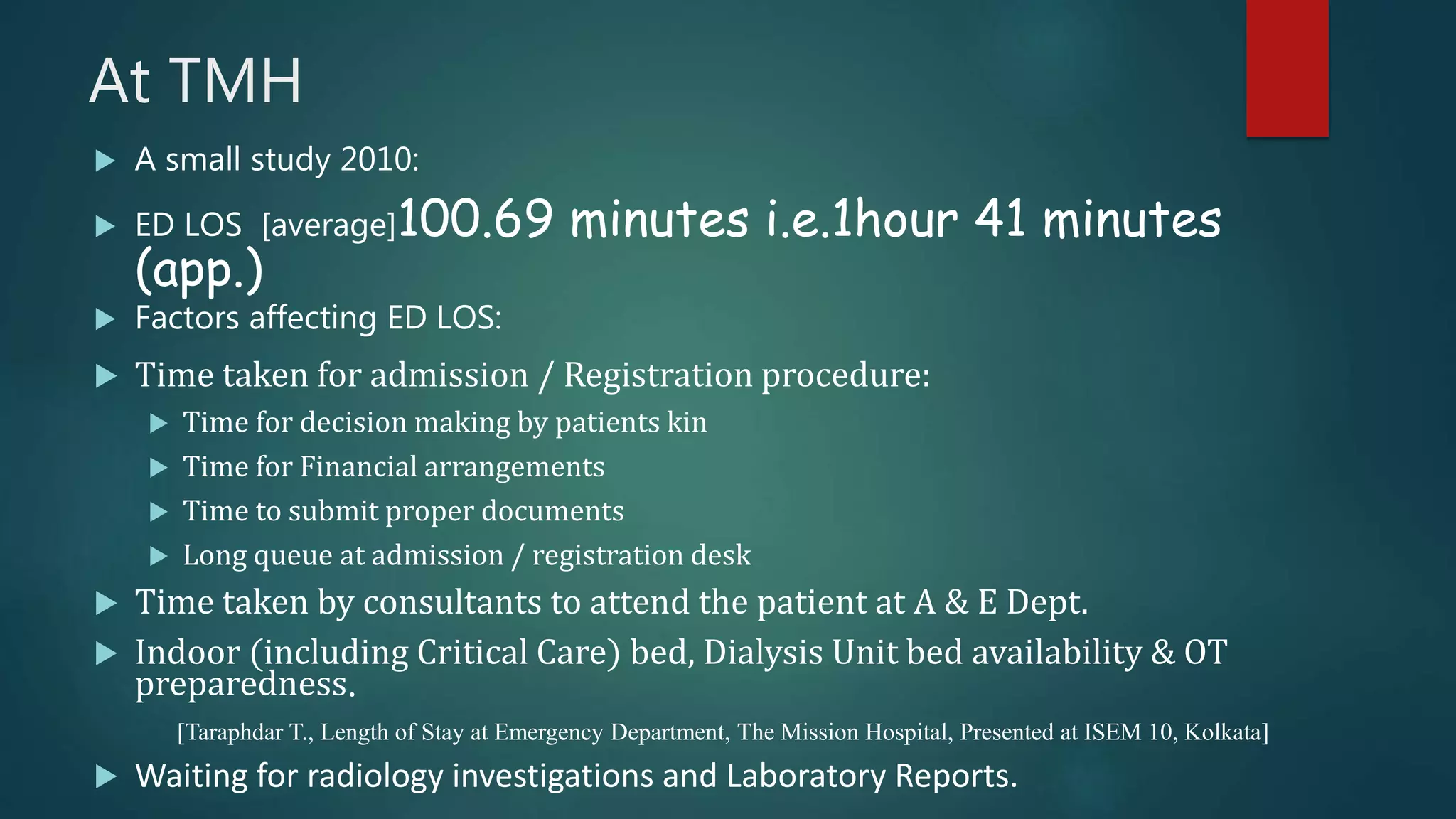 Lean thinking in EMERGENCY Department | PPTX