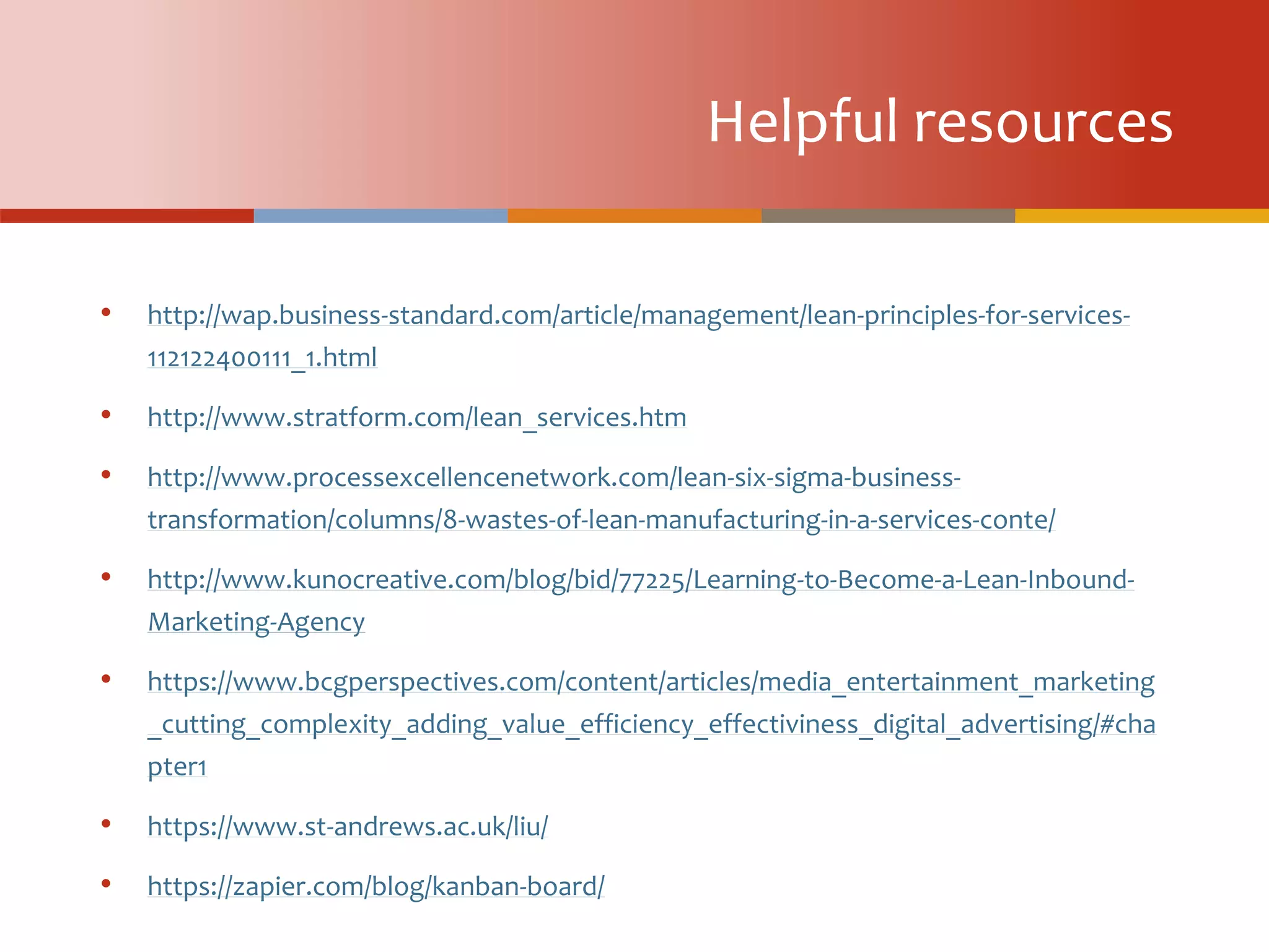 Lean Thinking in Higher Education | PPTX