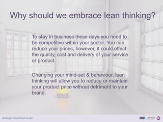 Lean thinking and the benifits of change | PPT