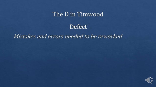 Lean TIMWOOD | PPT