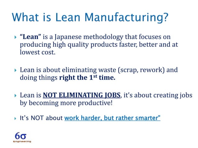5 Steps to implementing Lean | PDF | Manufacturing Industry | Industries