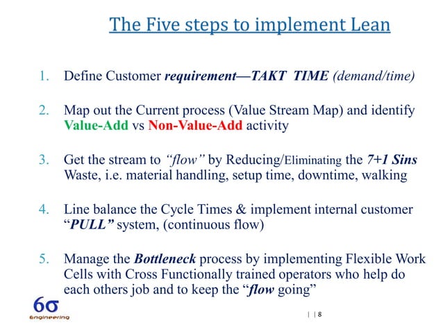 5 Steps to implementing Lean | PDF | Manufacturing Industry | Industries