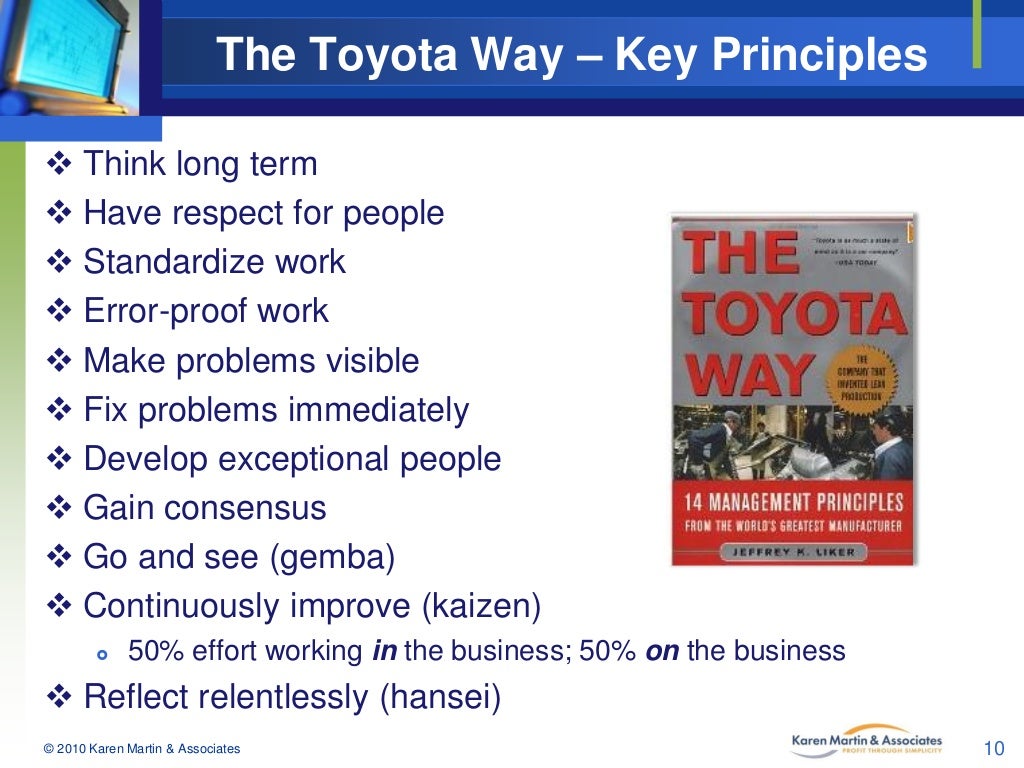 The Toyota Way – Key