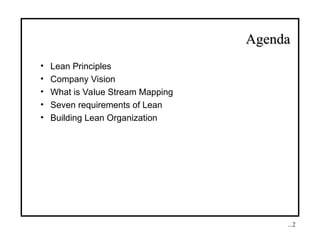 Lean Transformation with Value stream mapping | PPT