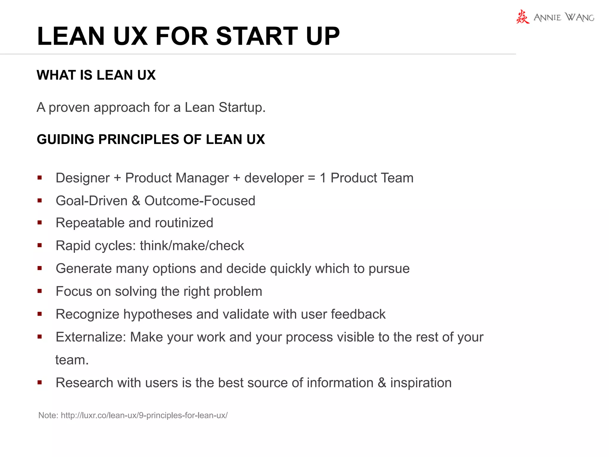 A Lean Design Process for Creating Awesome UX | PDF