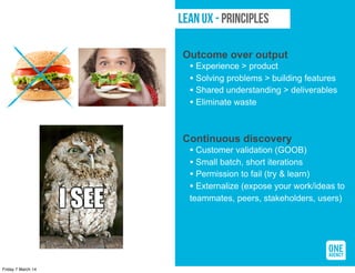 Introduction to Lean UX | PDF