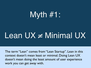 5 Myths of Lean UX | PDF