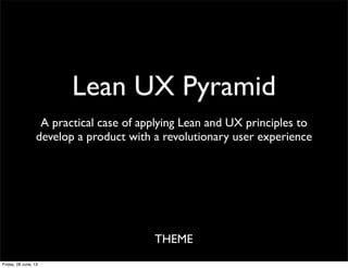 Lean UX Pyramid | PPT