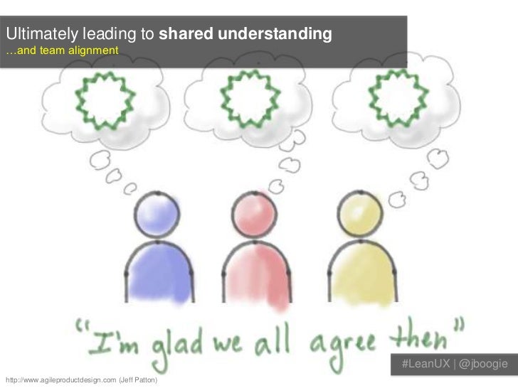 Ultimately leading to shared understanding