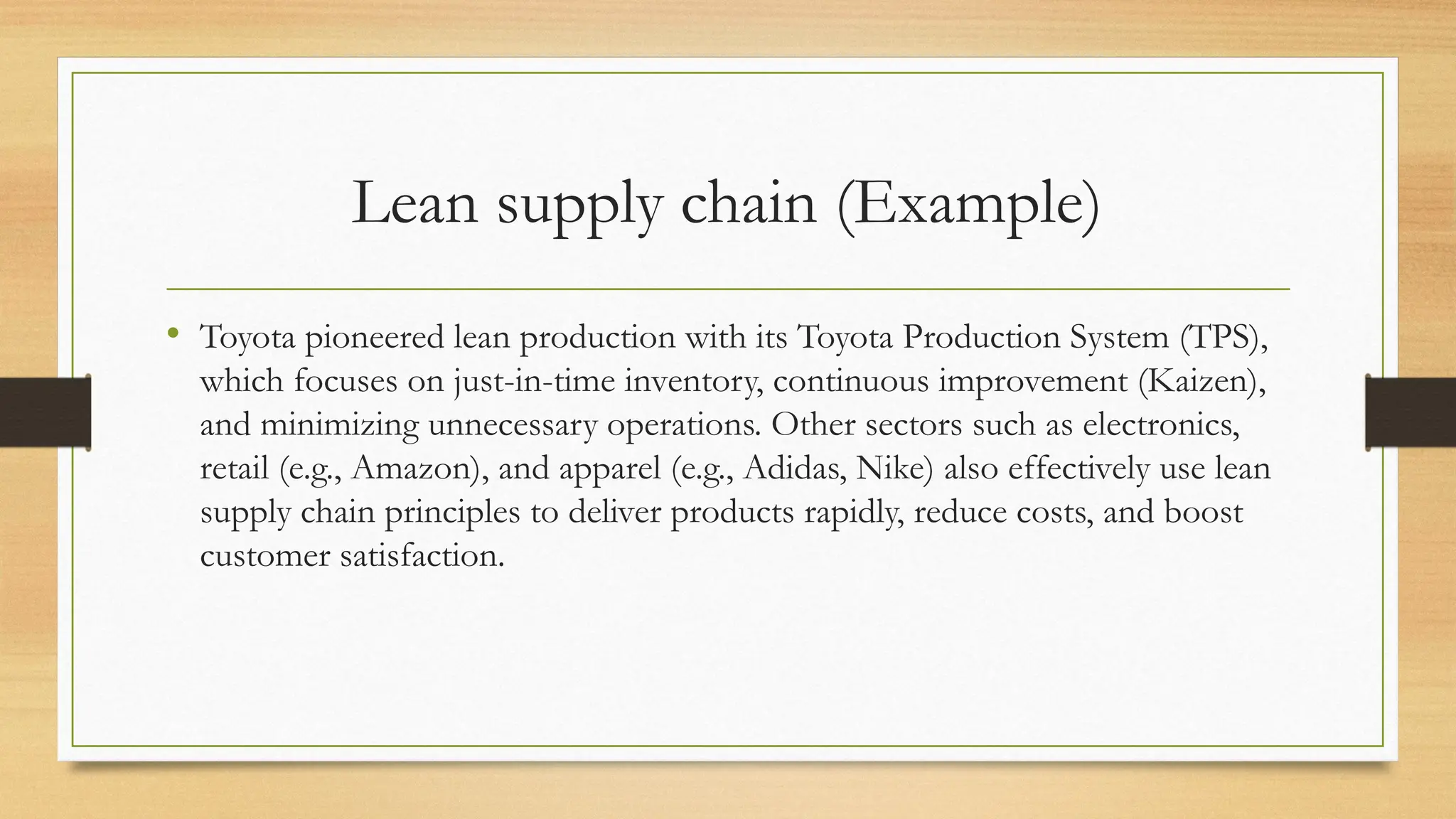 lean vs agile supply chain.pptx supply chain and sustainable | PPTX