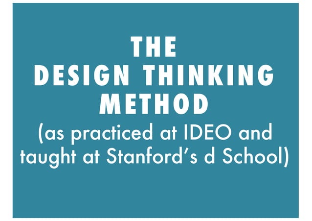 Lean vs design thinking | PPT