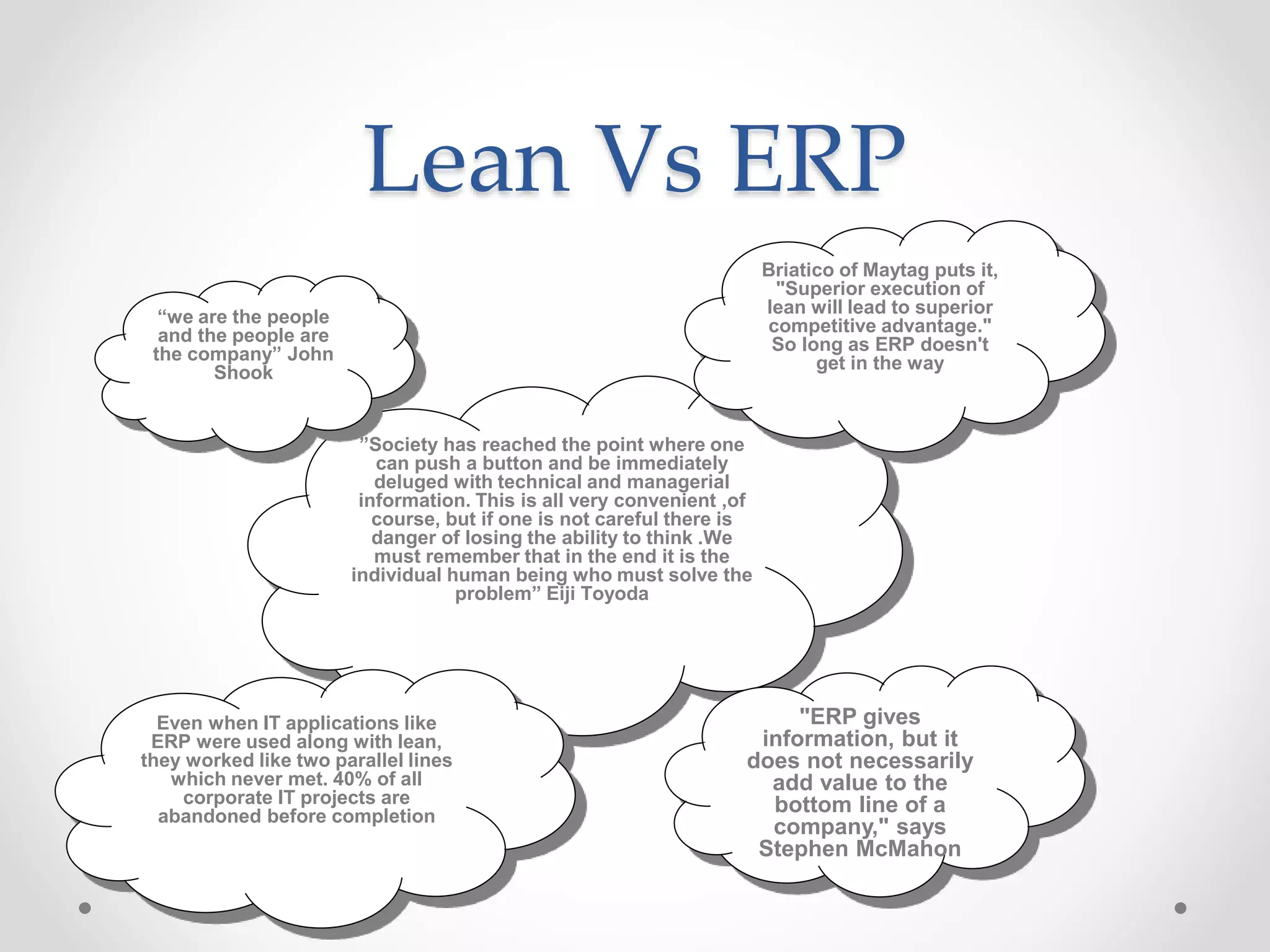 Lean vs erp | PPT