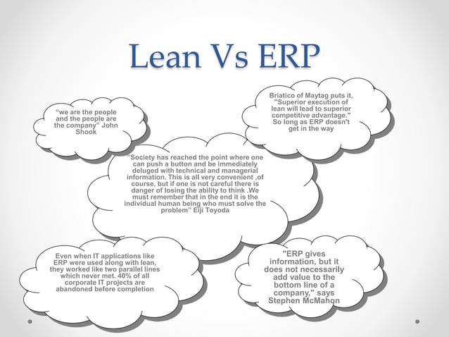 Lean vs erp | PPTX