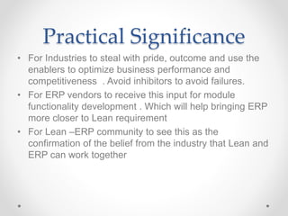 Lean vs erp | PPTX