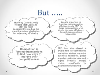 Lean vs erp | PPTX
