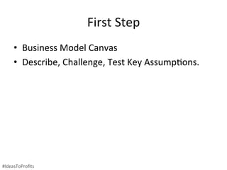 Lean startup workshop | PPT