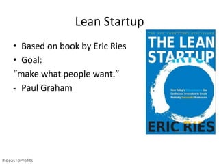 Lean startup workshop | PPT