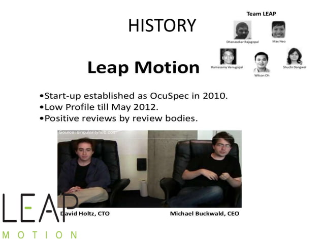 Leap motion controller | PPT