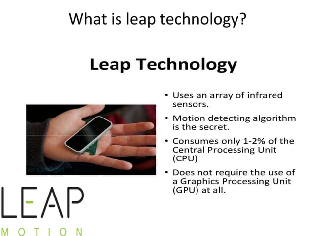 Leap motion controller | PPT