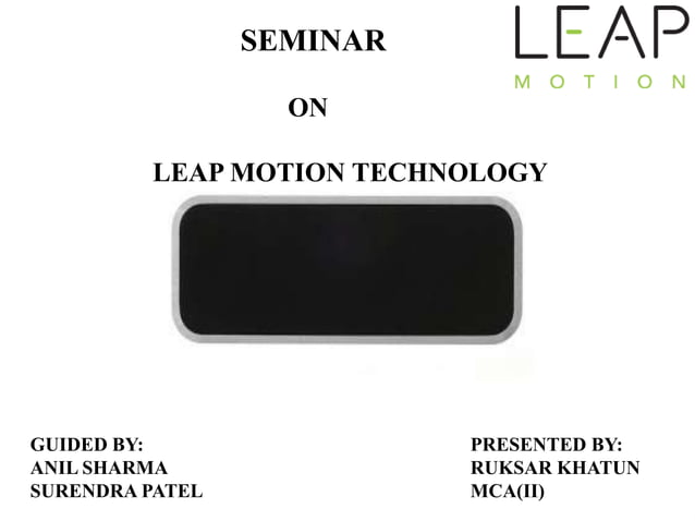 Leap motion controller | PPT