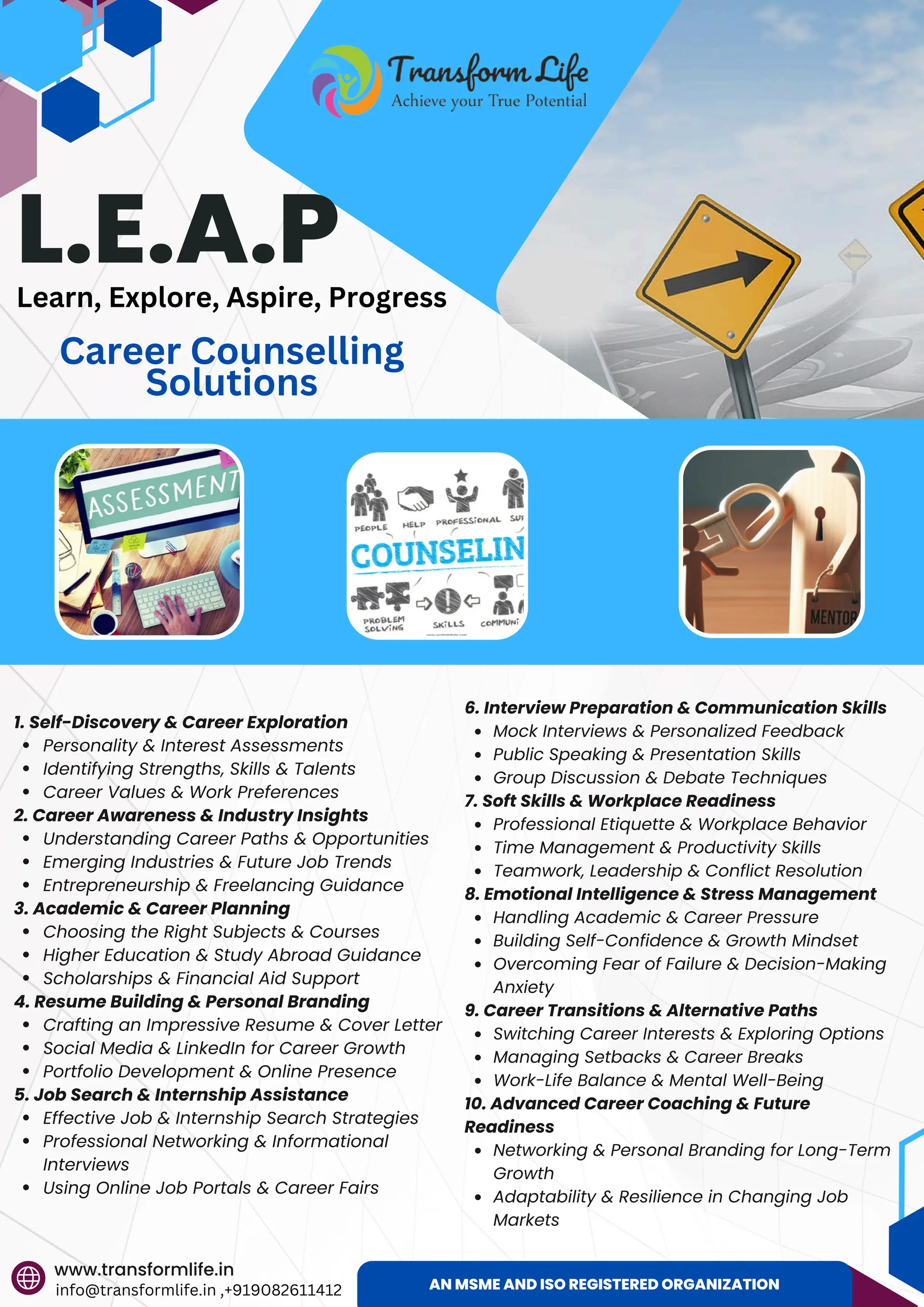 LEAP Career Counselling solutions for Students and working professionals | PDF