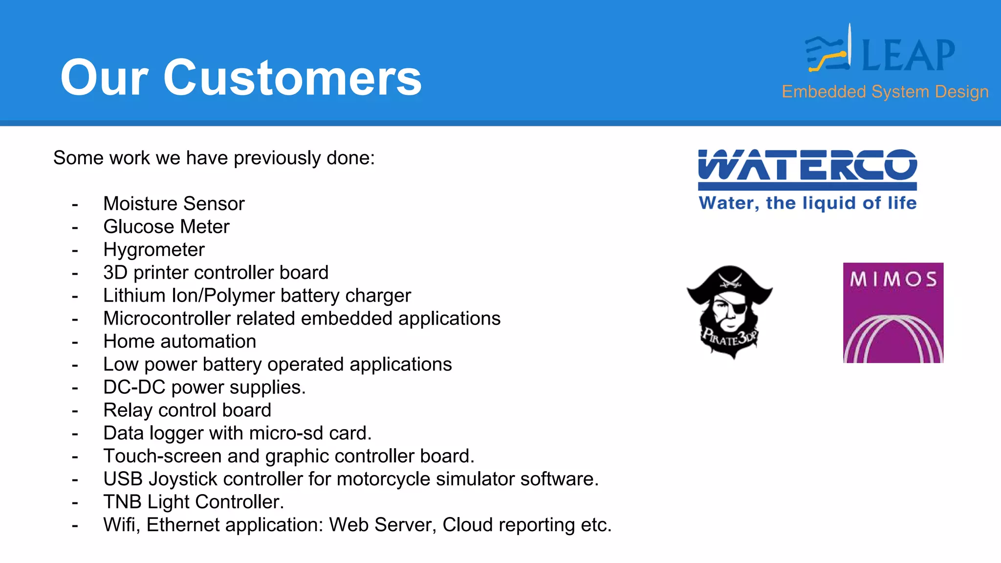 Leap embedded system_profile | PDF | Computing | Technology & Computing