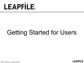 LeapFILE Basic User Guide | PPT