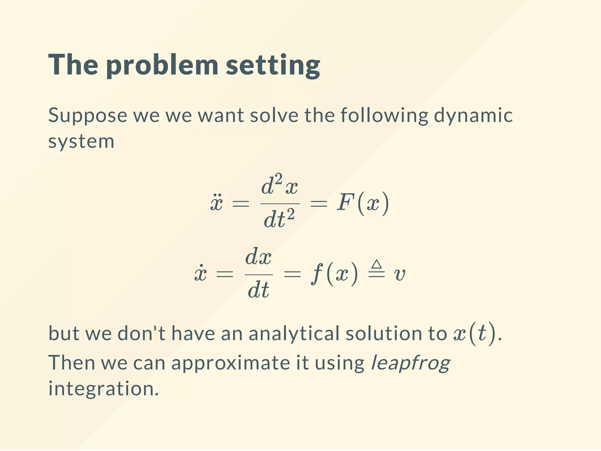 A Note on Leapfrog Integration | PDF