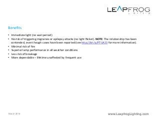 Comparing LEDs and CFLs | PDF
