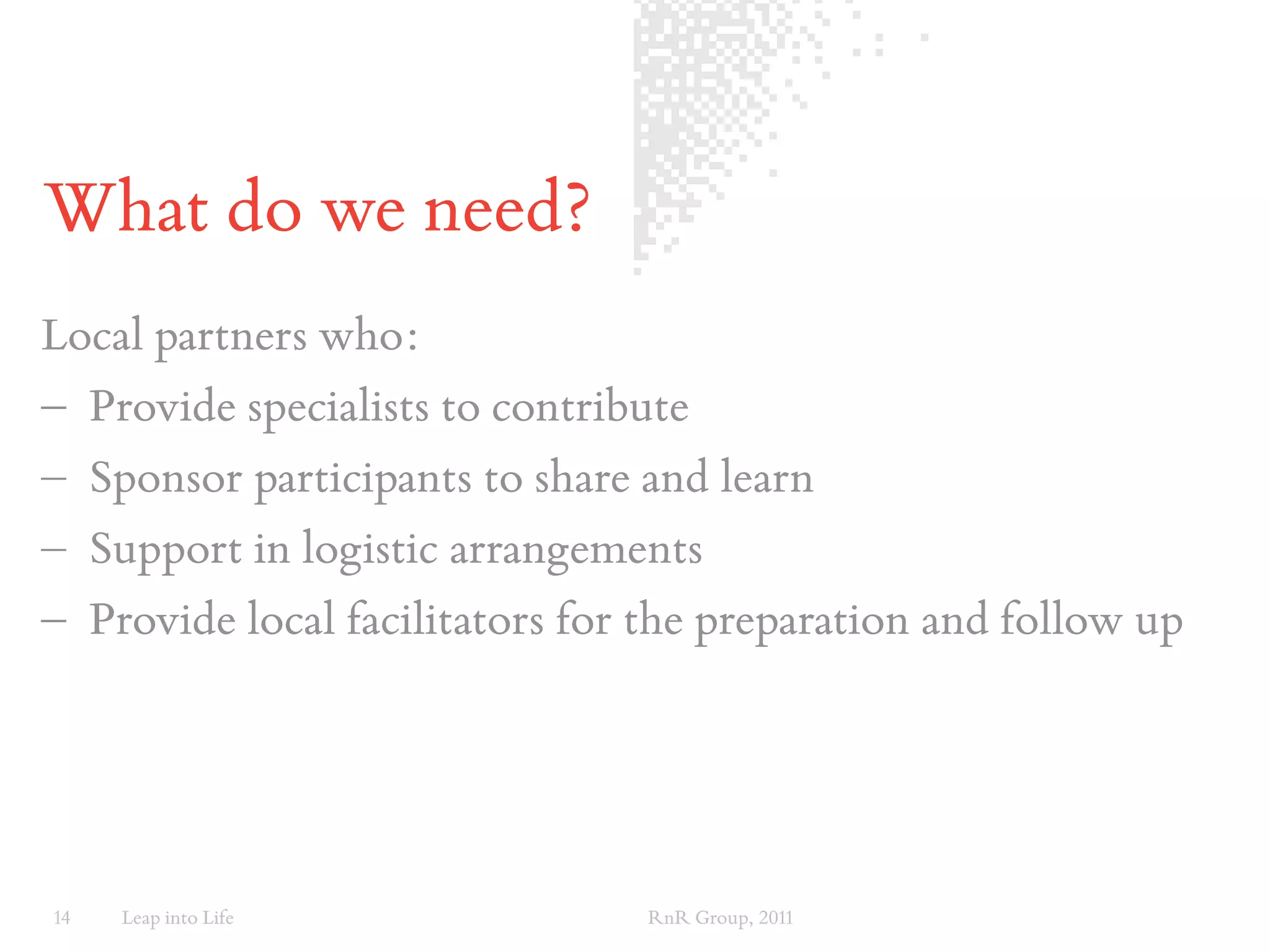Leap into life presentatie ghana - november 2011 (rn r stijl) | PPT